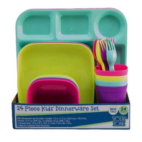 Your Zone | Dining | Your Zone Kids 24pc Dinnerware Set | Poshmark